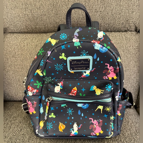 Loungefly | Accessories | Disney Kids Backpack Black Featuring Inside ...